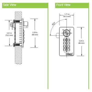 Digilock Next cijferslot - Lockersandmore | Dé specialist in lockersloten
